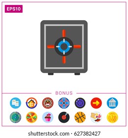 Bank Safe Icon Stock Vector (Royalty Free) 627382427 | Shutterstock