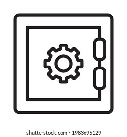 Bank Safe Icon Symbol Set Symbol Stock Vector (Royalty Free) 1983695129 ...