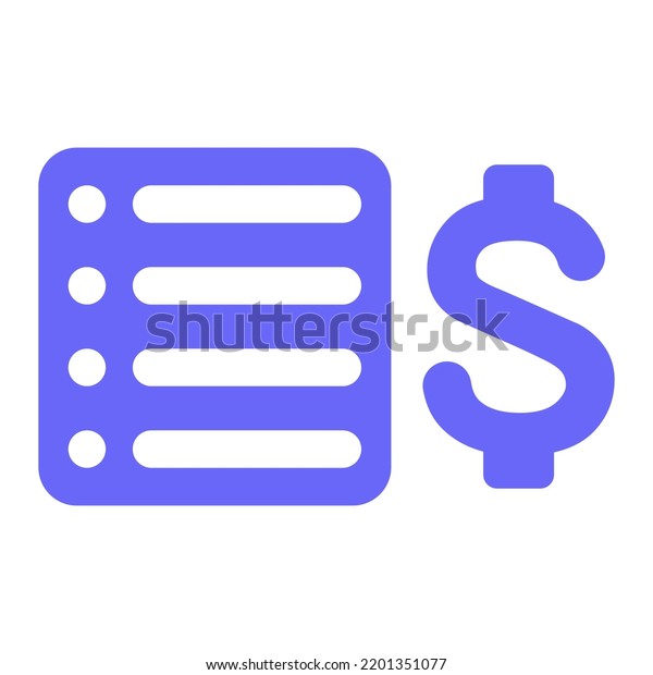 Bank Statement Icon Financial Statement Vector Stock Vector (Royalty ...