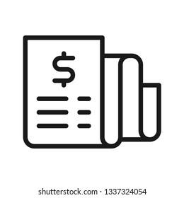 558 Bank slip icon Images, Stock Photos & Vectors | Shutterstock