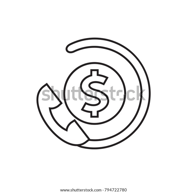 Bank Support Icon Illustration Isolated Vector Stock Vector (Royalty ...