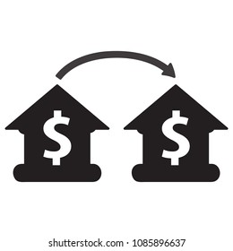 Bank Transfer Icon Stock Vector (Royalty Free) 1085896637