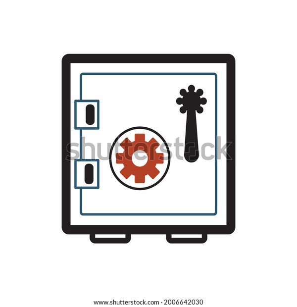 Bank Vault Icons Symbol Vector Elements Stock Vector (Royalty Free ...