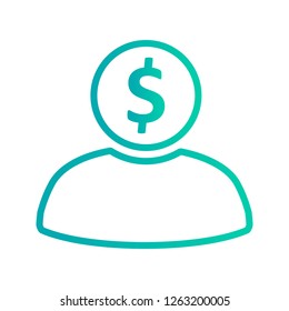 Banker Vector Icon Sign Icon Vector Stock Vector (Royalty Free ...