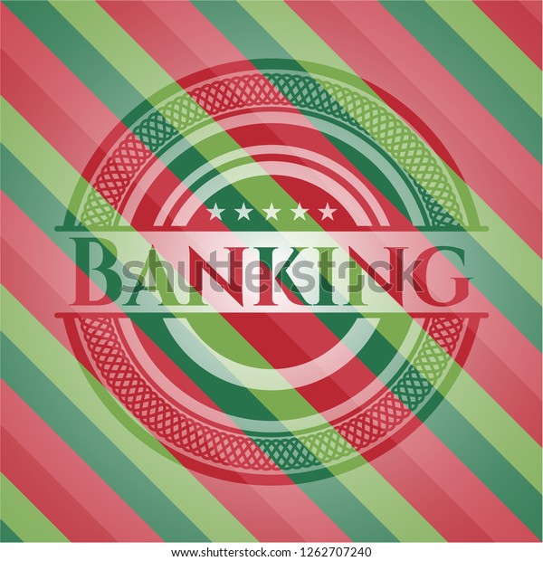 Banking Christmas Emblem Background Stock Vector (Royalty Free ...