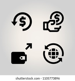 Cashback Icon Return Money Cash Back Stock Vector (Royalty Free) 1841362384