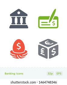 Banking Sticker Icons Set 4 Professional Stock Vector (Royalty Free ...
