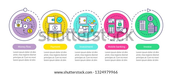 Banking Vector Infographic Template Financial Services Stock Vector ...