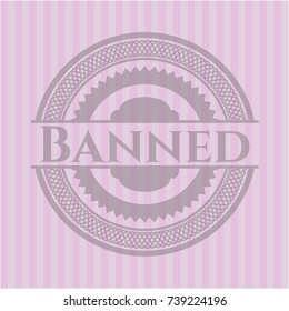 Canal Badge Pink Background Stock Vector (Royalty Free) 1225273675 ...
