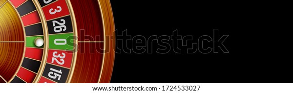 Banner 3d Realistic Roulette Game Isolated Stock Vector (Royalty Free ...