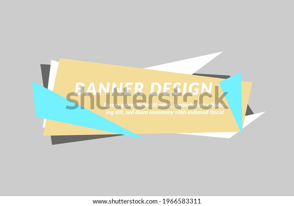 Banner Background Design Backdrop Template Frame Stock Vector (Royalty ...