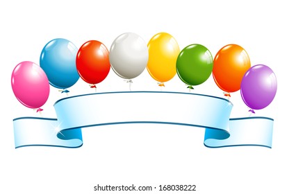 Banner Balloons Stock Vector (Royalty Free) 168038222 | Shutterstock