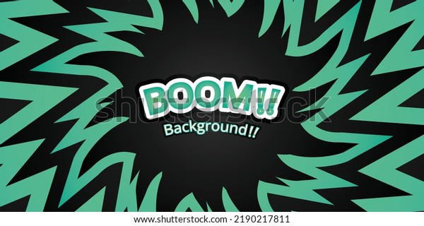 Banner Boom Background Design Sustaible Use Stock Vector (Royalty Free ...