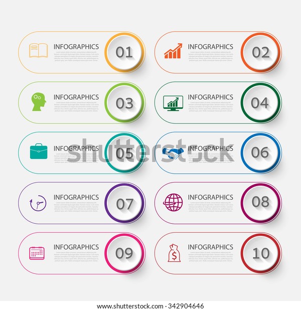 Banner Button Social Icon Design Options Stock Vector (Royalty Free ...