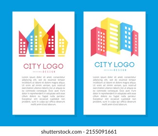 Banner City Logo Text Sample Vector Stock Vector (Royalty Free ...