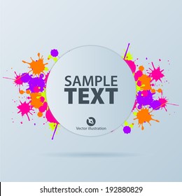 Banner Color Splash Stock Vector (Royalty Free) 192880859 | Shutterstock