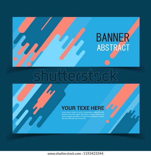 Banner Colorful Dynamic Abstract Vector Illustration Stock Vector ...