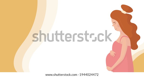 Banner Design Concept Perinatal Center Maternity Stock Vector (Royalty ...