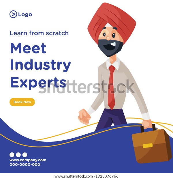Banner Design Meet Industry Experts Vector Stock Vector (Royalty Free ...