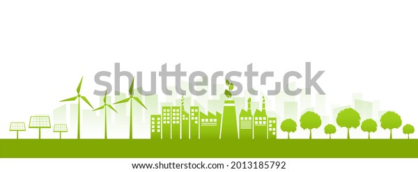 Banner Design Sustainability Development Eco Friendly Stock Vector ...