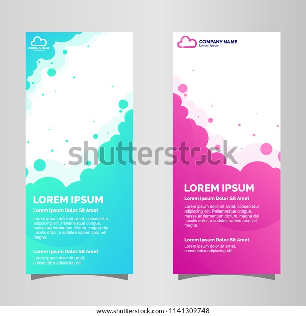 Banner Design Template Stock Vector (Royalty Free) 1141309748 ...