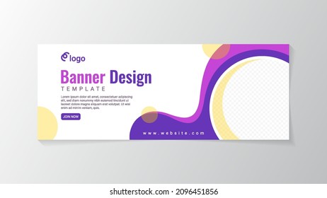 Banner Design Template Abstract Unique Design Stock Vector (Royalty ...