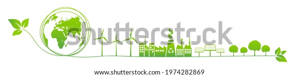 Banner Design World Environment Day Sustainability Stock Vector ...