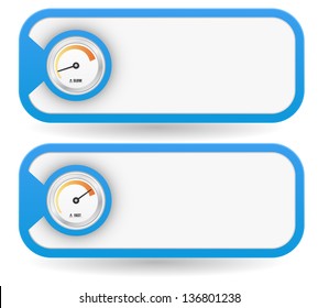 Banner Download Speed Button Stock Vector (Royalty Free) 136801238 ...