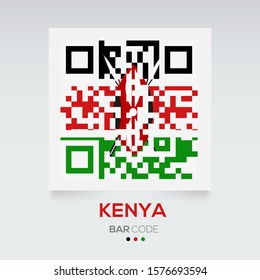 Qr Code Set Color Burundi Flag Stock Vector (Royalty Free) 1347043733