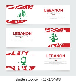 Flag Lebanon Contain Random Arabic Calligraphy Stock Vector (Royalty ...