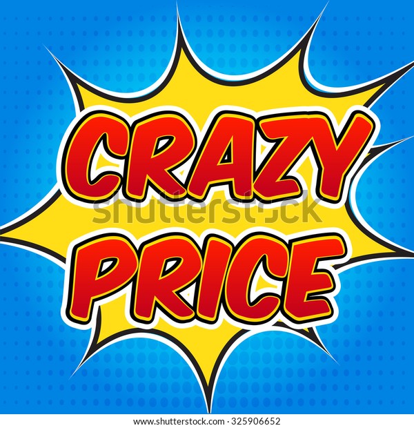 Banner Flyer Pop Art Comic Crazy Stock Vector (Royalty Free) 325906652 ...