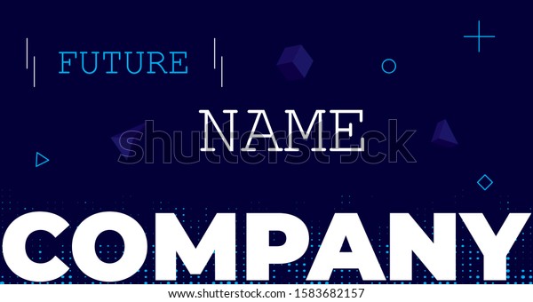 Banner Future Business Background 3d Stock Vector (Royalty Free ...