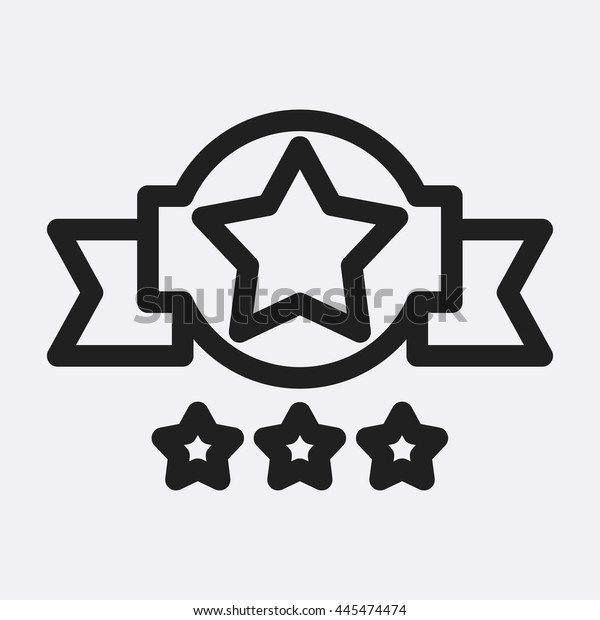 Banner Icon Illustration Isolated Vector Sign Stock Vector (Royalty ...