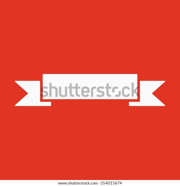 Banner Icon Ribbon Symbol Flat Vector: เวกเตอร์สต็อก (ปลอดค่าลิขสิทธิ์ ...