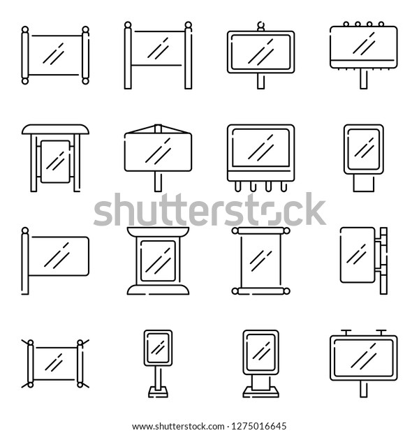 Banner Icons Pack Isolated Banner Symbols 스톡 벡터(로열티 프리) 1275016645 ...