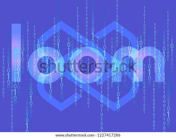 Banner Loom Dark Blue Background Stock Stock Vector (Royalty Free ...
