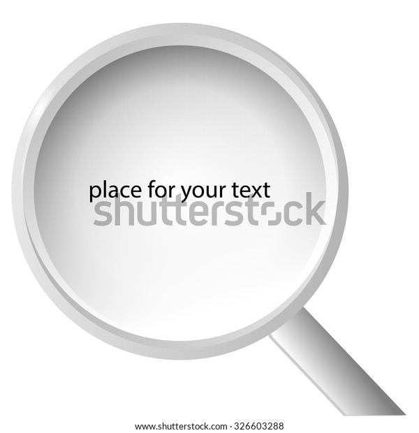 Banner Magnifying Glass Stock Vector (Royalty Free) 326603288 ...