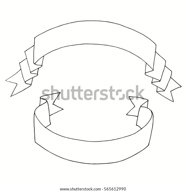Banner Pair On Simple White Background Stock Vector (Royalty Free ...