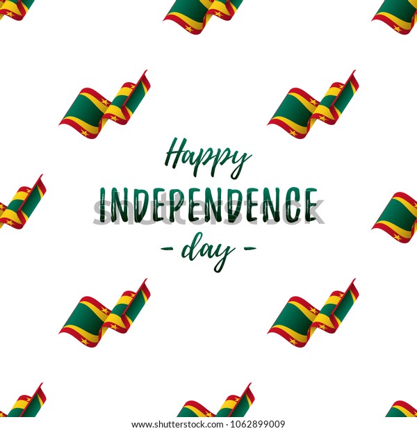Banner Poster Grenada Independence Day Celebration Stock Vector ...