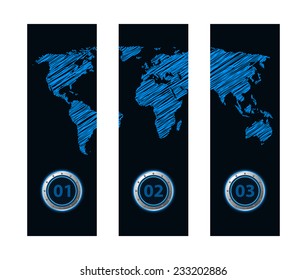Banner Special Map Design Stock Vector (Royalty Free) 233202886 ...
