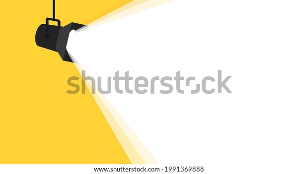 Banner Spotlight Background Vector Illustration Stock Vector (Royalty ...