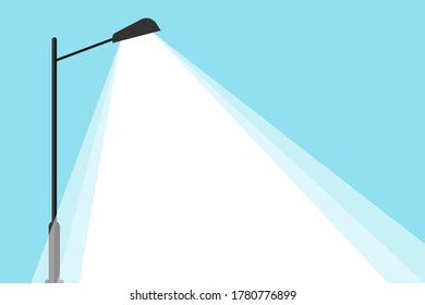 Solar Panel Street Lights Vector Illustration Stock Vector (Royalty ...