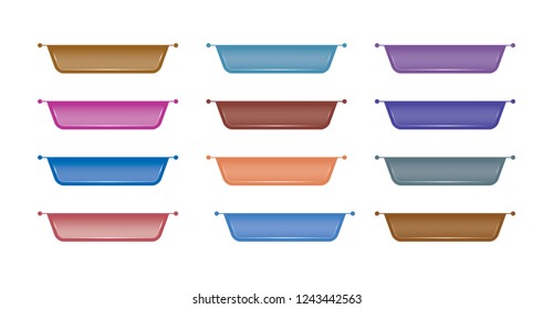 Banner Strip Graphic Element Vector Stock Vector (Royalty Free ...