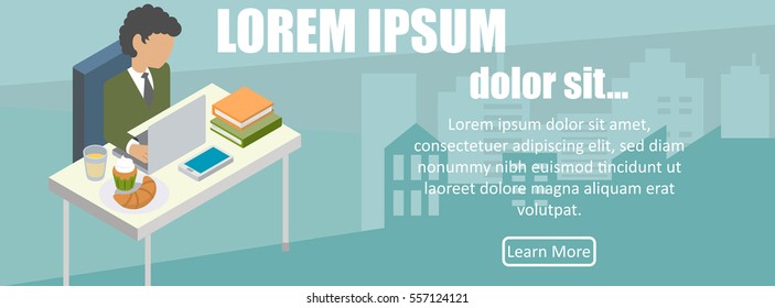 Banner Table Office Stock Vector (Royalty Free) 557124121 | Shutterstock