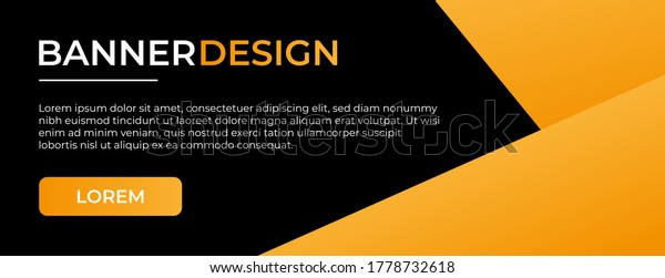 plantilla de banner o anuncios diseño de banner con color amarillo ...
