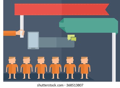 Banner Template Icon People Stock Vector (Royalty Free) 368513807