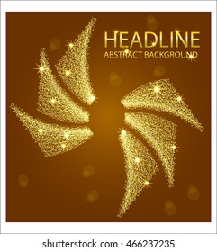 Banner Templates Golden Theme Vector Illustration Stock Vector (Royalty ...
