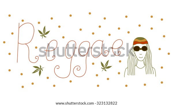 Banner Text Reggae Man Marijuana Stock Vector (Royalty Free) 323132822 ...