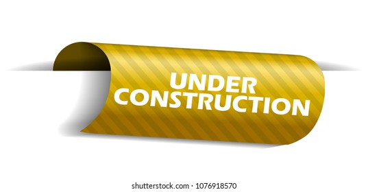 Banner Under Construction Stock Vector (Royalty Free) 1076918570 ...
