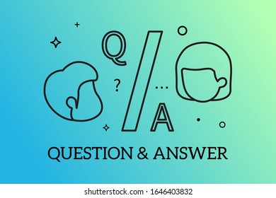 Banners Design Concept Question Answervector Stock Vector (Royalty Free ...